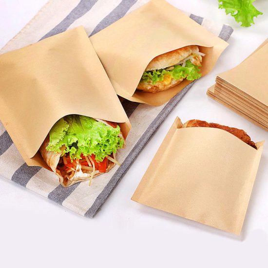 Bakery food kraft paper bags - Kraft Paper Bag Manufacturers, Custom ...
